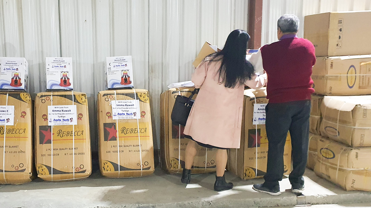 Amma Kuwait sends humanitarian aid to earthquake survivors in Turkey ...